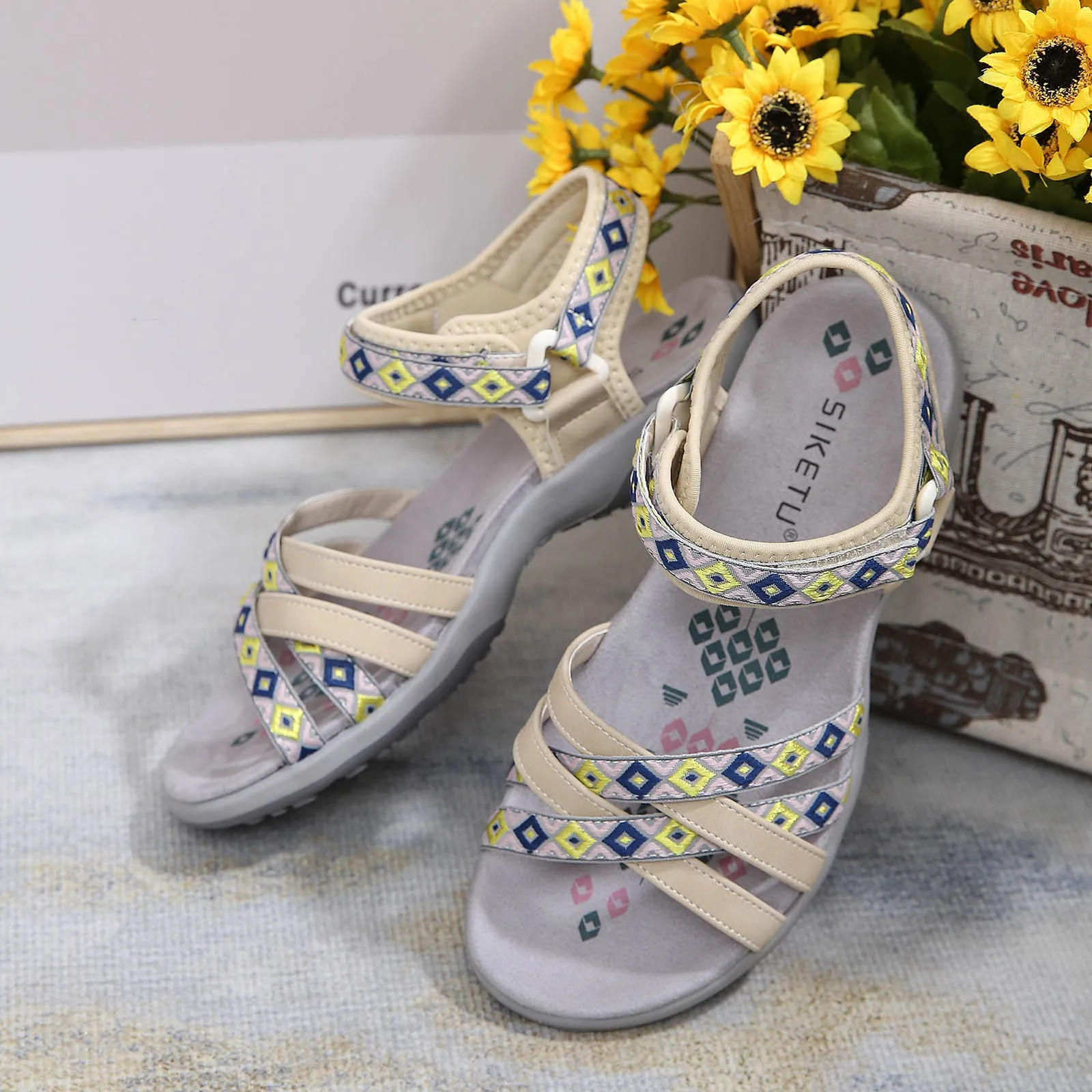 Women Dress Shoes Low Heel Womens Hiking Sandal Sport Sandal Straps ...