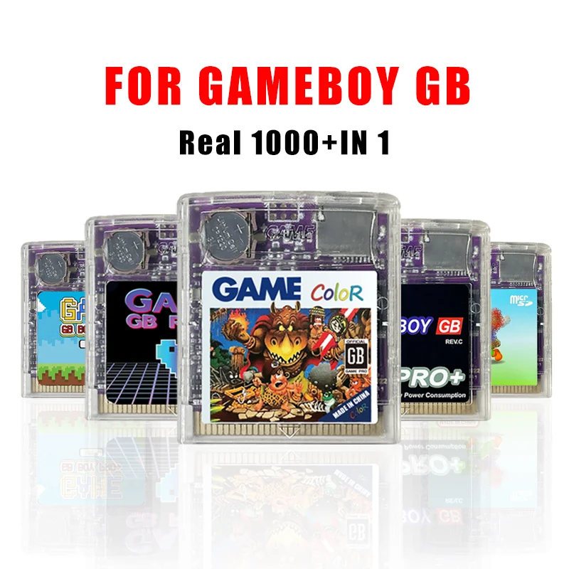 Cartucho multijuego para Gameboy Color, carro Everdrive Super 1000 + en 1, compatible con GB GBC ...