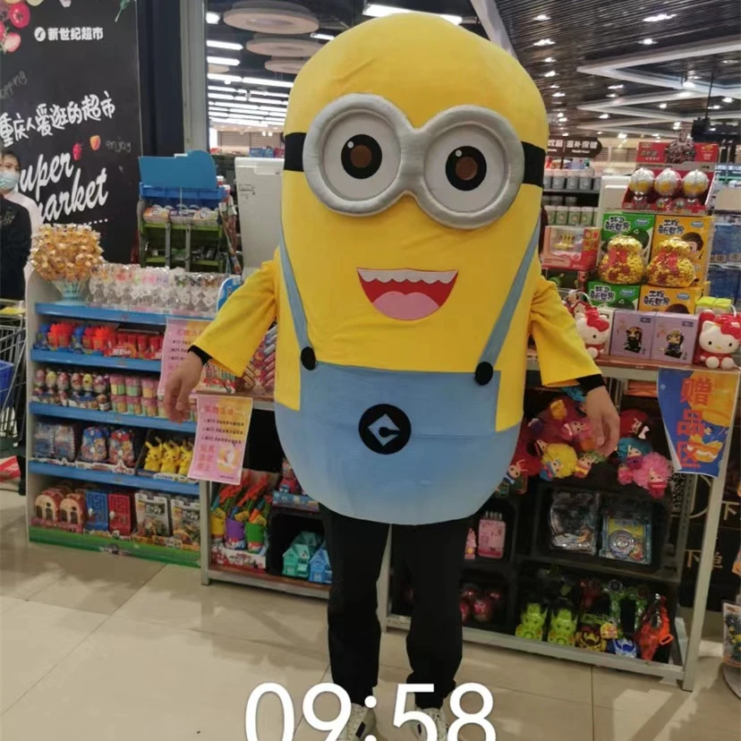 Adult-size-Cosplay-Yellow-man-Cartoon-character-Mascot-Costume ...