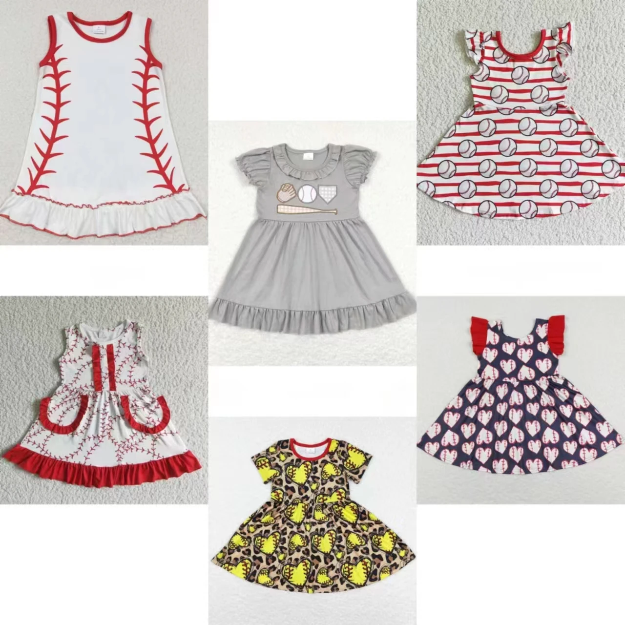 Wholesale Kids Children High Quality Ball Clothing For Baby Girl Summer ...