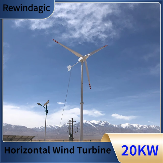 10KW 15KW 20KW free Energy Horizontal Wind Turbine Generator 48V 96V ...