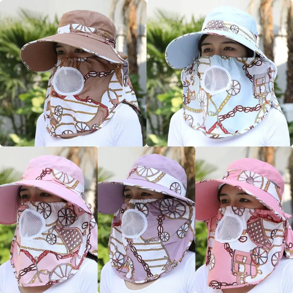 Face-Covering-Sunshade-Hat-Fashion-UV-Protection-Sunshade-Bucket ...