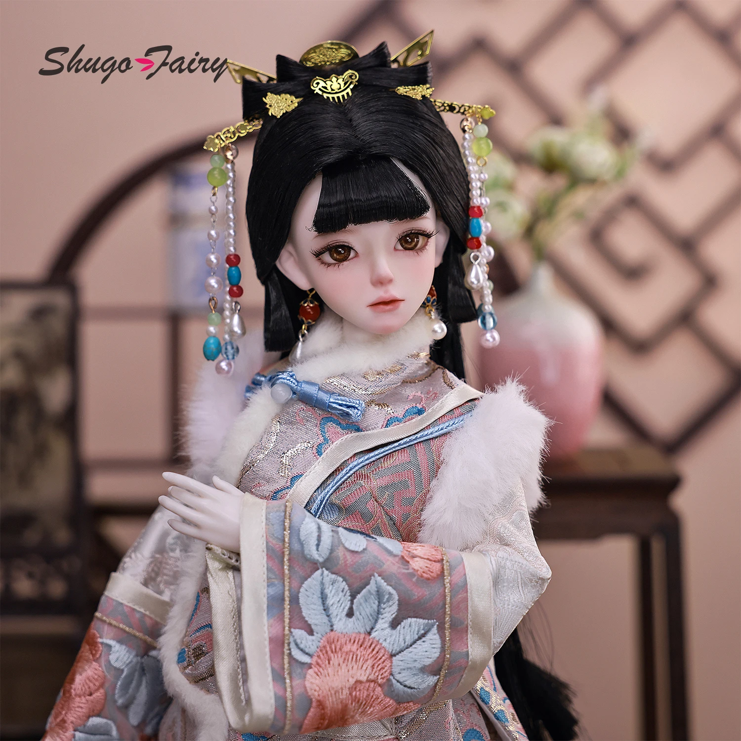 ShugaFairy Delia 1/4 Bjd Dolls Fullset Original Winter Chinese Style ...