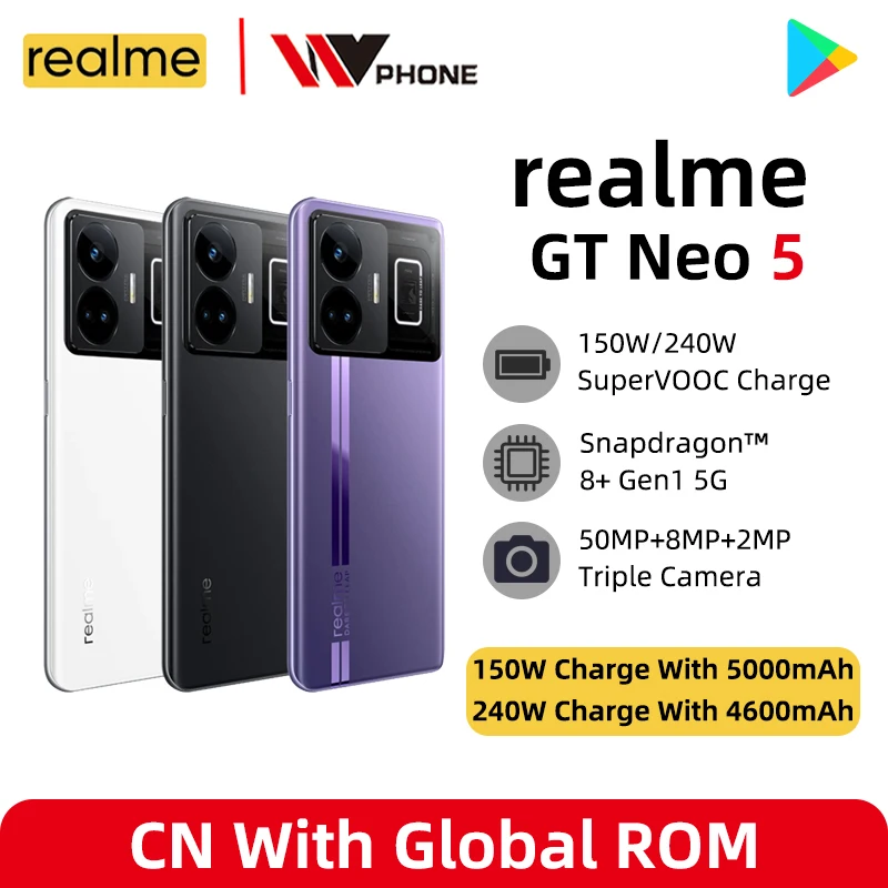 Tel-fono-Inteligente-GT-Neo-5-5G-realme-cargador-de-240w-4600mAh-50MP ...