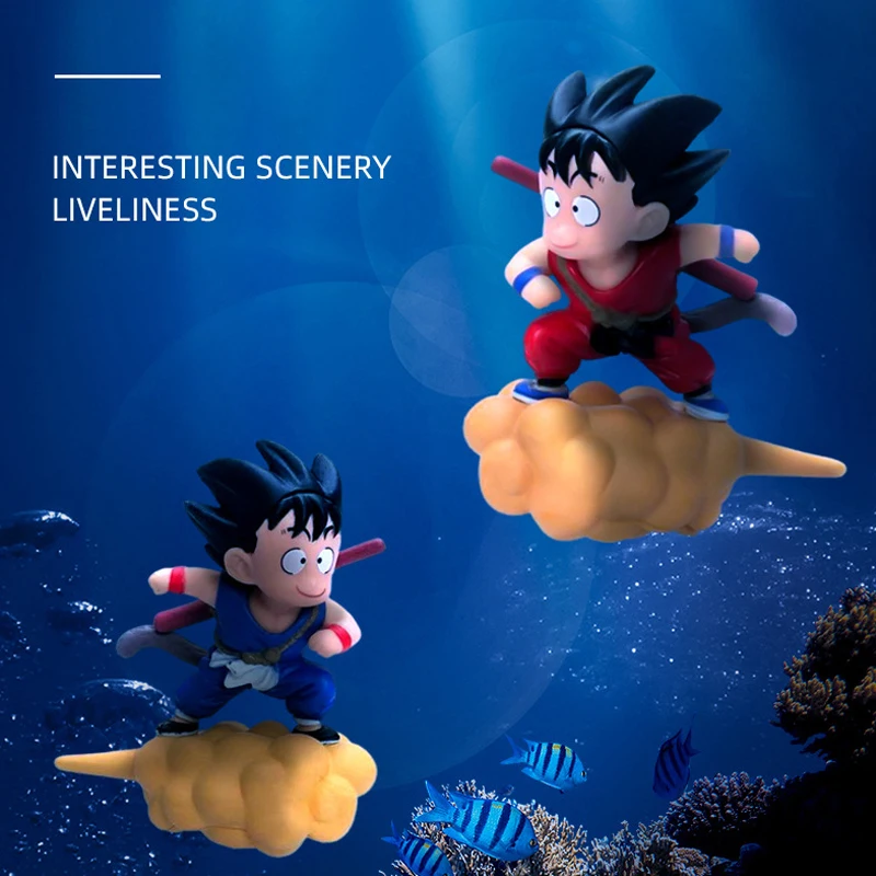 Aquarium-Decor-Accessories-Son-Goku-Sitting-on-The-Cloud-Action-Figure ...