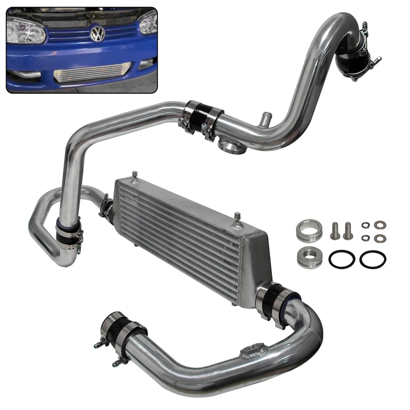 Polished-Aluminum-Front-Mount-Intercooler-Pipe-Kit-Fits-for-VW-Golf-GTI ...