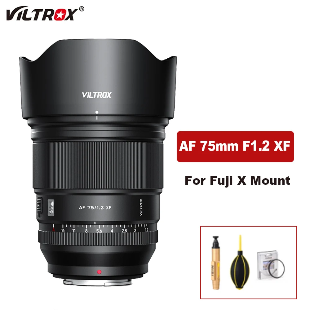 Viltrox-75mm-F1-2-Pro-AF-Auto-Focus-Large-Aperture-Lens-For-Fujifilm-XF ...
