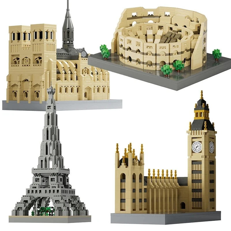 City-Architecture-Colosseum-Eiffel-Tower-Big-Ben-France-Notre-Dame ...
