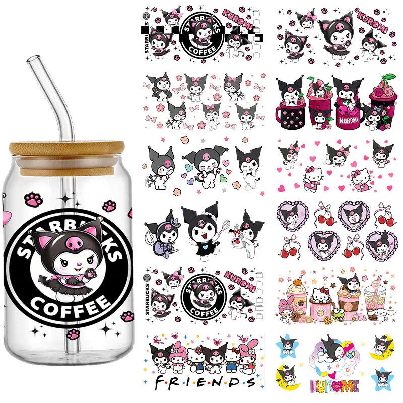 Sanrio-Cartoon-Kuromi-with-My-Melody-UV-DTF-Transfer-Sticker-Waterproof-Transfers-Decals-For ...