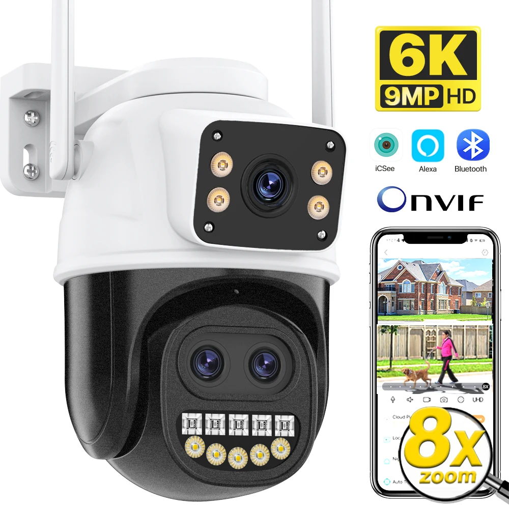 8X-Zoom-Dual-Screen-9MP-6K-HD-PTZ-Wifi-Camera-Outdoor-Security ...