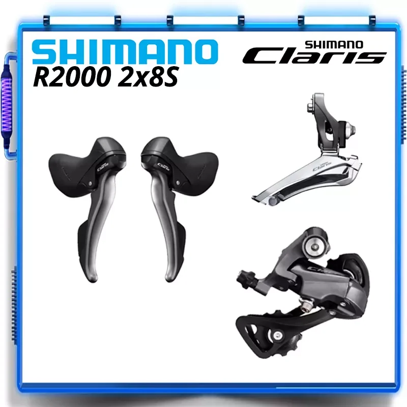 2x8 속도 앞 뒤 변속기 시마노 SS ST 2400 RD R2000 듀얼 컨트롤 레버 FD R2000|자전거용 변속장치 ...