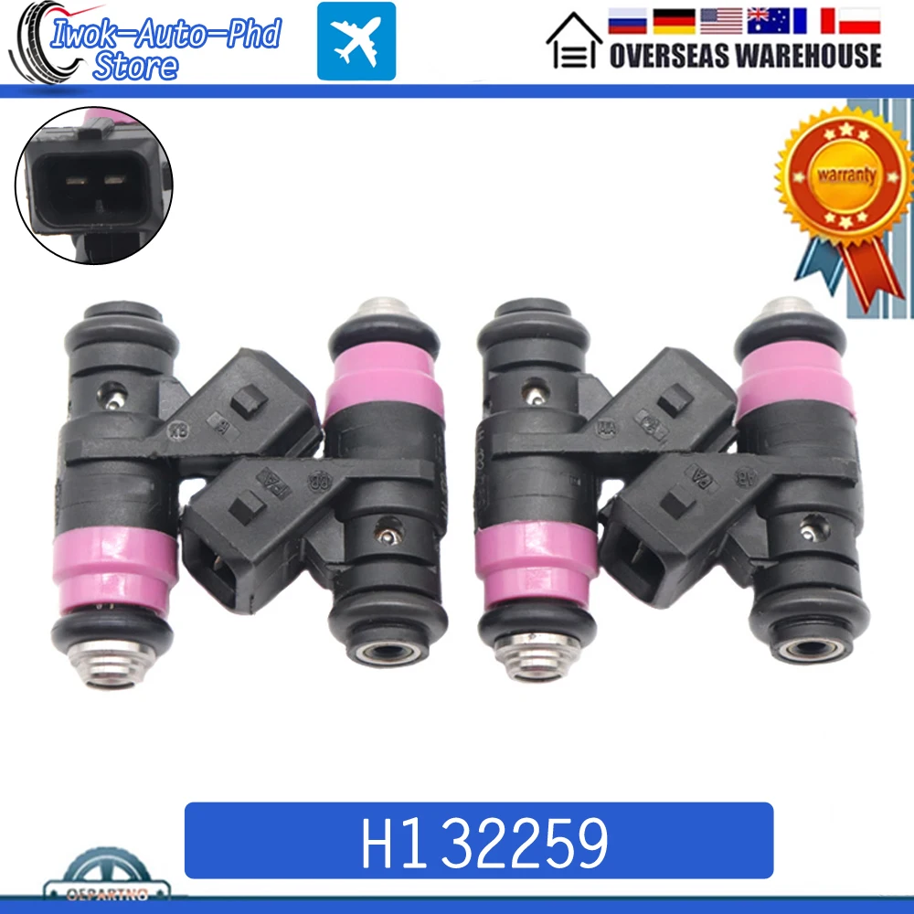 XUAN-Car-Petrol-Fuel-Injector-Nozzle-H132259-for-Renault-Clio-3-Laguna ...