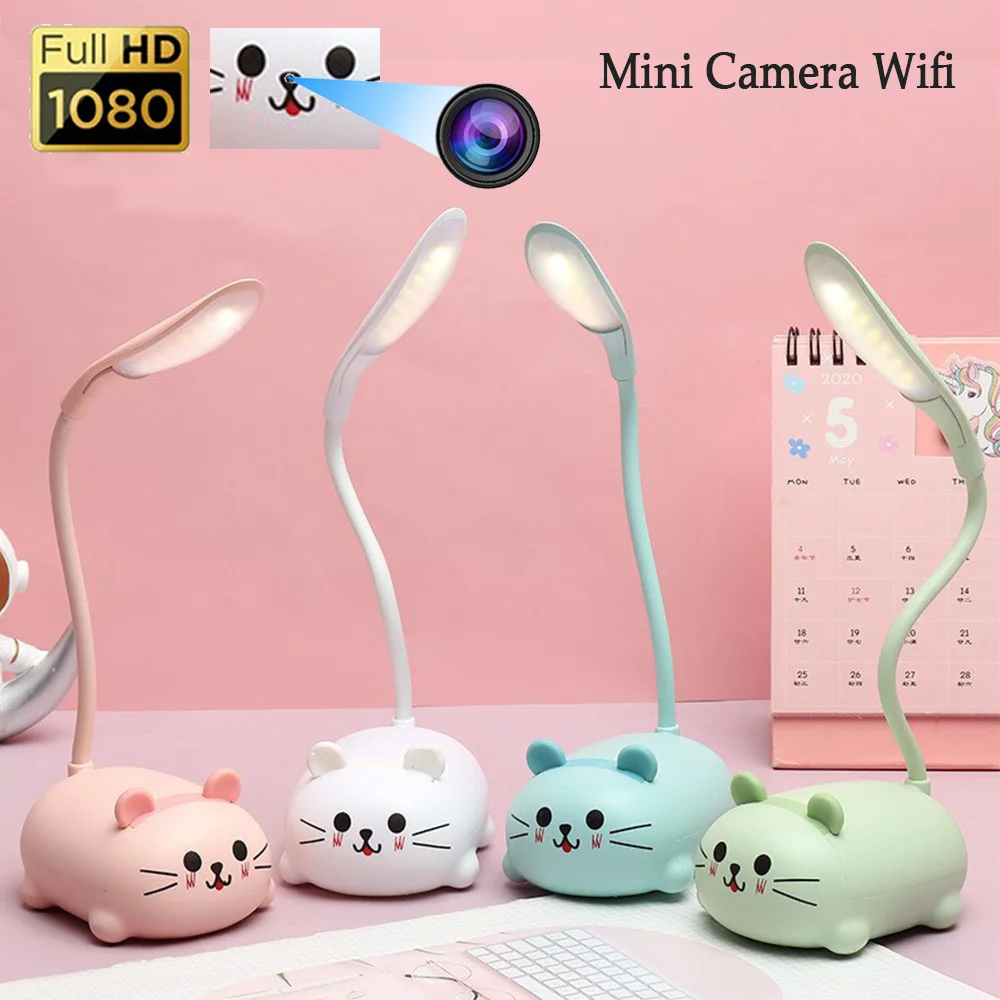 HD rose avec carte 128G-Mini caméra de surveillance sans fil avec ...