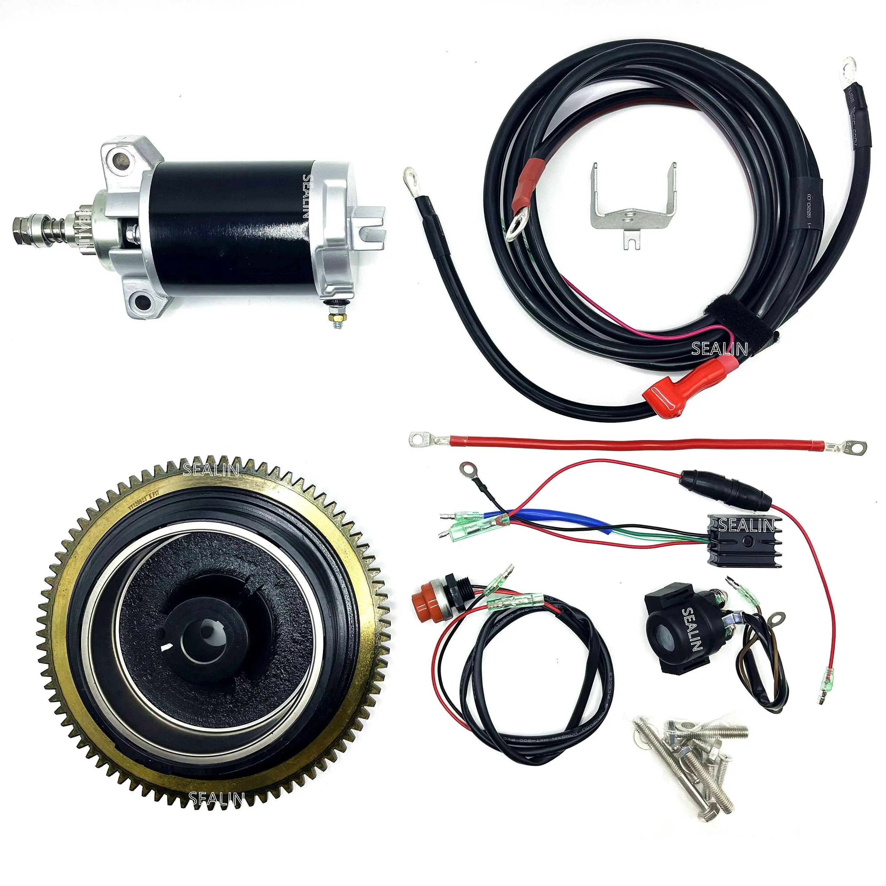 Electric-Start-Kit-For-YAMAHA-F15-F18-66M-PARSUN-HIDEA-4-Stroke-15HP ...