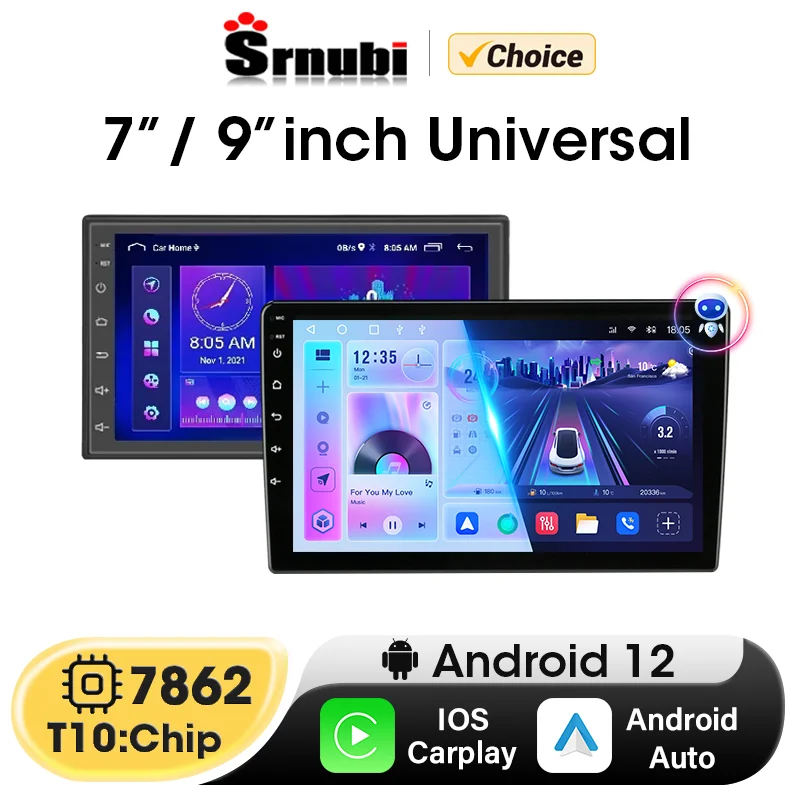 Srnubi 2 din 7 9 inch Android 12 Carplay Car Radio Multimedia Player Navigation GPS Stereo For ...