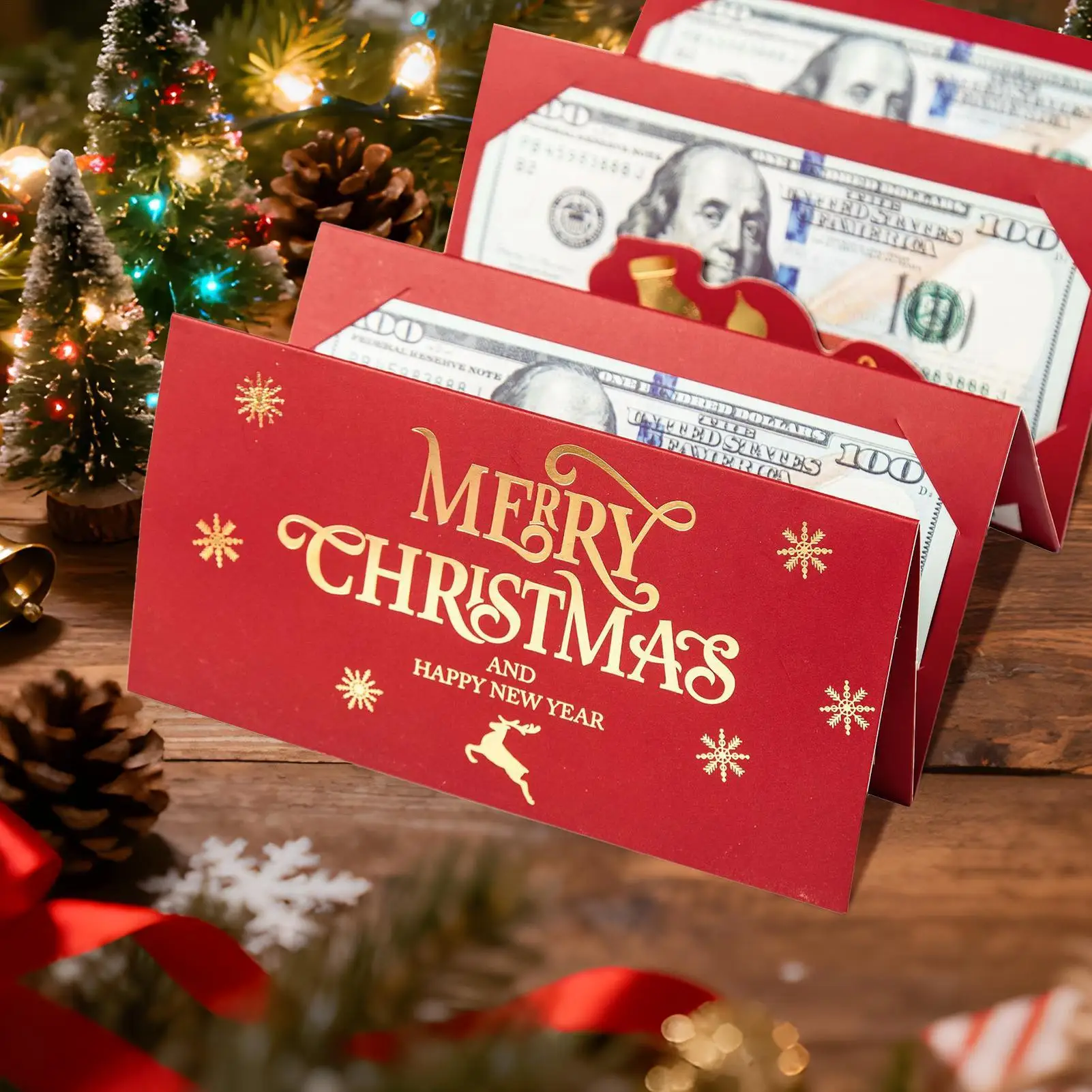 Christmas Surprise Money Pull Pouch Christmas Money Holders Money ...
