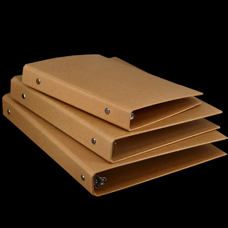 A5 A6 B5 A4 Vintage Kraft Paper Cover Binder Office Storage Advanced ...