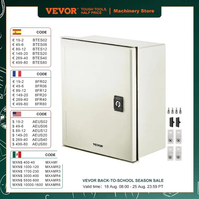 VEVOR-Fiberglass-Reinforced-Polyester-Electrical-Enclosure-Box-W-Keys ...