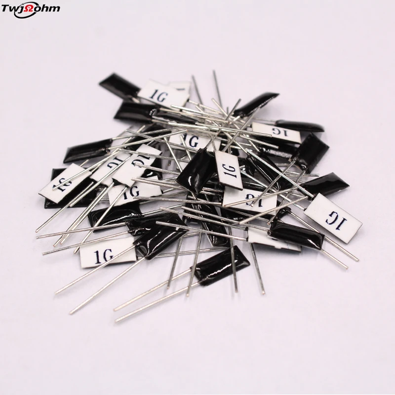 10pcsHVR82MZ0510J-planar-ceramic-glass-glaze-film-resistor-1G1000M-ohm ...