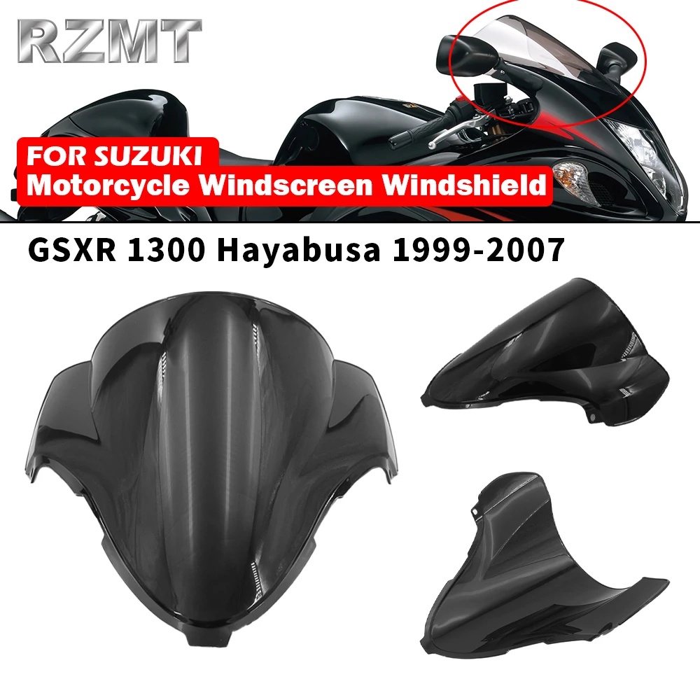 Kawasaki Windshield Black Replacement Windshield For 1999-2007 Suzuki ...