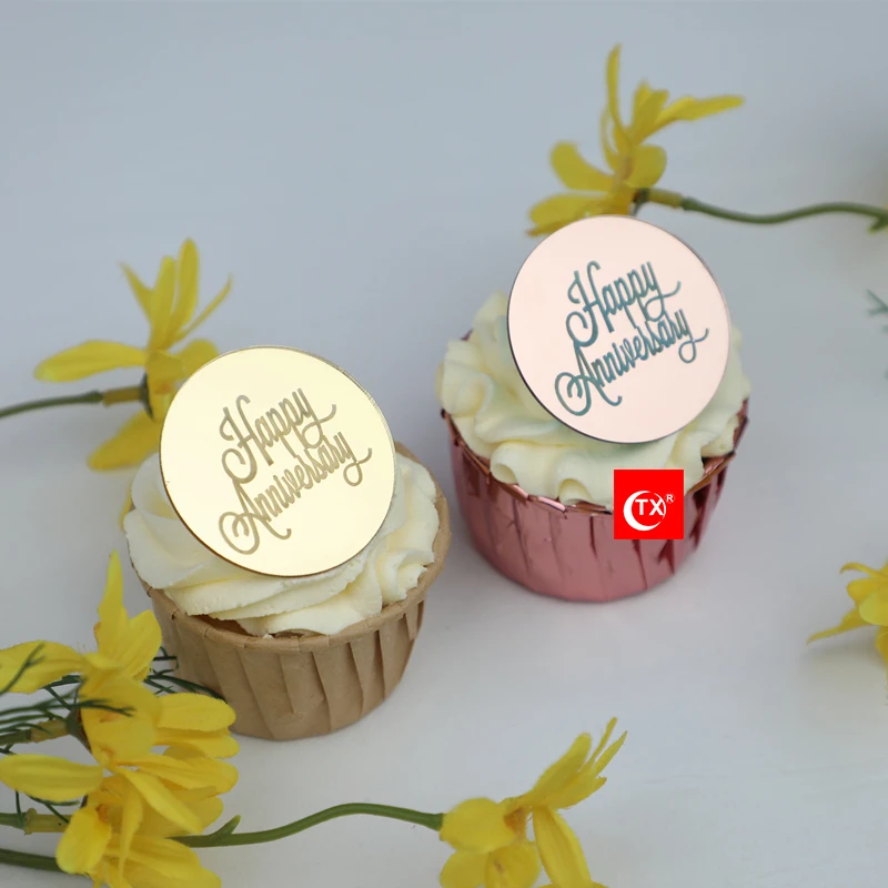 Happy Anniversary Cupcake Toppers