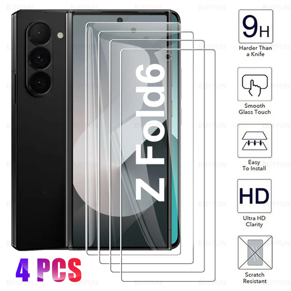 4Pcs-SamsungZ-Fold-6-Glass-For-Samsung-Galaxy-Z-Fold6-Screen-Protector ...