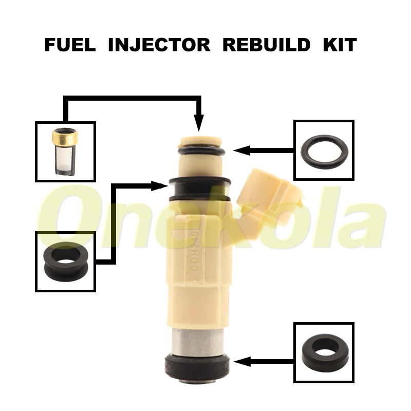 Fuel-Injector-Service-Repair-Kit-Filters-Orings-Seals-Grommets-for ...
