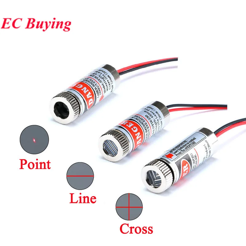 650nm-5mW-Red-Point-Line-Cross-Laser-Module-Focus-Adjustable-Laser-Head ...
