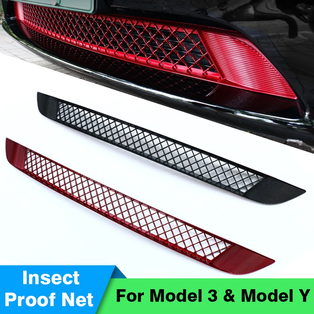 Carbon-Insect-Proof-Net-for-Tesla-Model-3-Model-Y-17-22-Front-Bumper ...