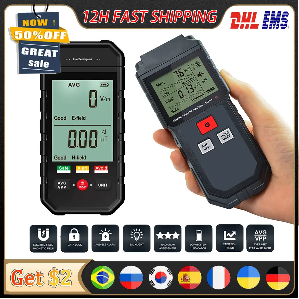 ET825-ET925Digital-LCD-EMF-Meter-Electromagnetic-Radiation-Tester ...