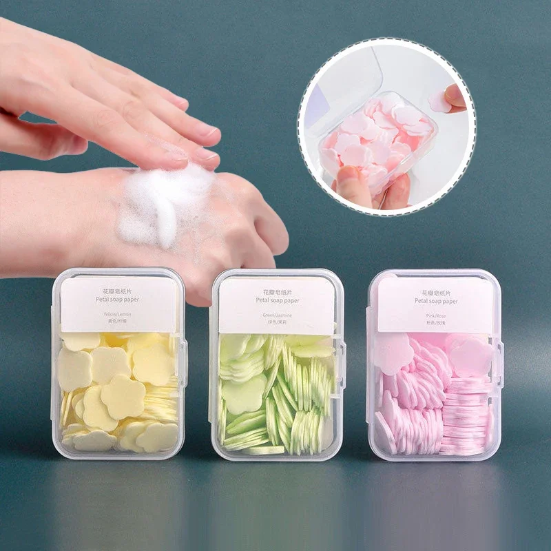 Portable-Mini-Strawberry-Paper-Soap-Disposable-Hand-Washing-Scented ...