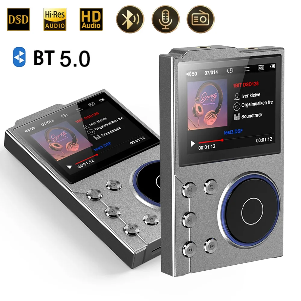 HiFi-MP3-speler-64-GB-2-4-inch-Lossless-DSD-High-Definition-draagbare ...
