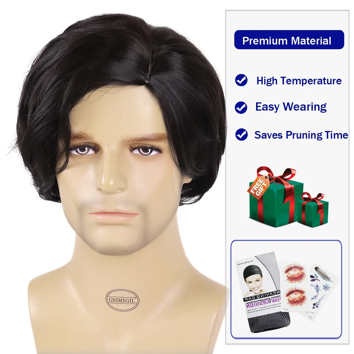 Synthetic hair wigs for men (Brand - Gnimegil) - Hair.lk