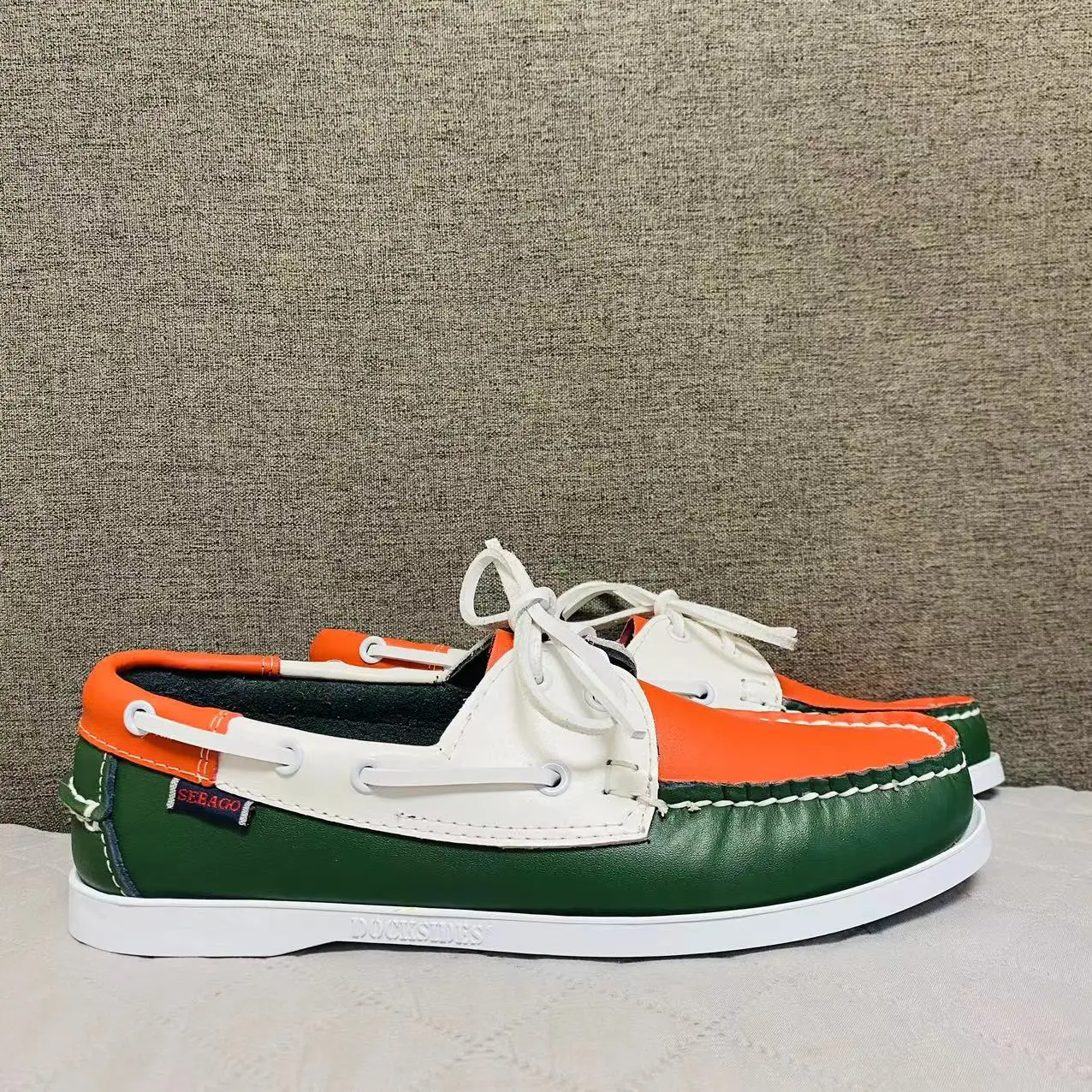 SEBAGO-Men-Homme-Authentic-Docksides-Shoes-Premium-Leather-Moc-Toe-Lace ...