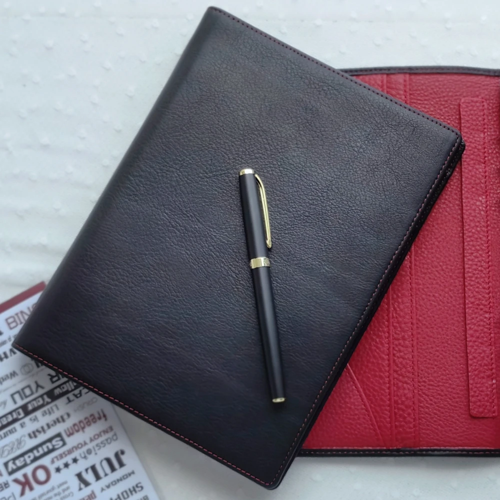 Portable-Loose-leaf-Small-6-Or-20-Rings-A5-Business-Notebook-Stationery ...