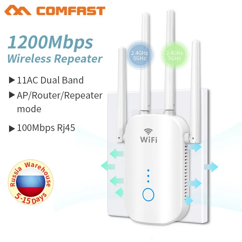 AC1200-WiFi-Extender-802-11AC-2-4G-5GHz-Dual-Band-WiFi-Repeater-Home ...
