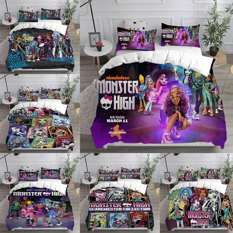 Monster-High-Bedding-Sets-Comforter-Quilt-Bed-Cover-Duvet-Cover-Pillow ...