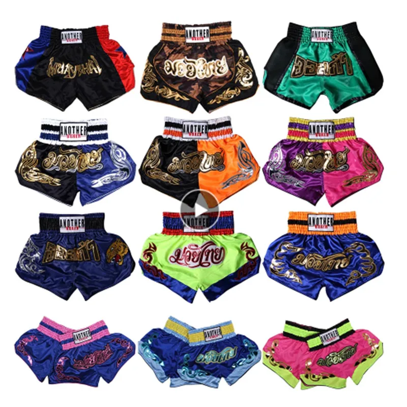 Kick-Boxing-Fight-Grappling-Trunks-Kids-Women-Men-Mma-Muay-Thai-Shorts ...