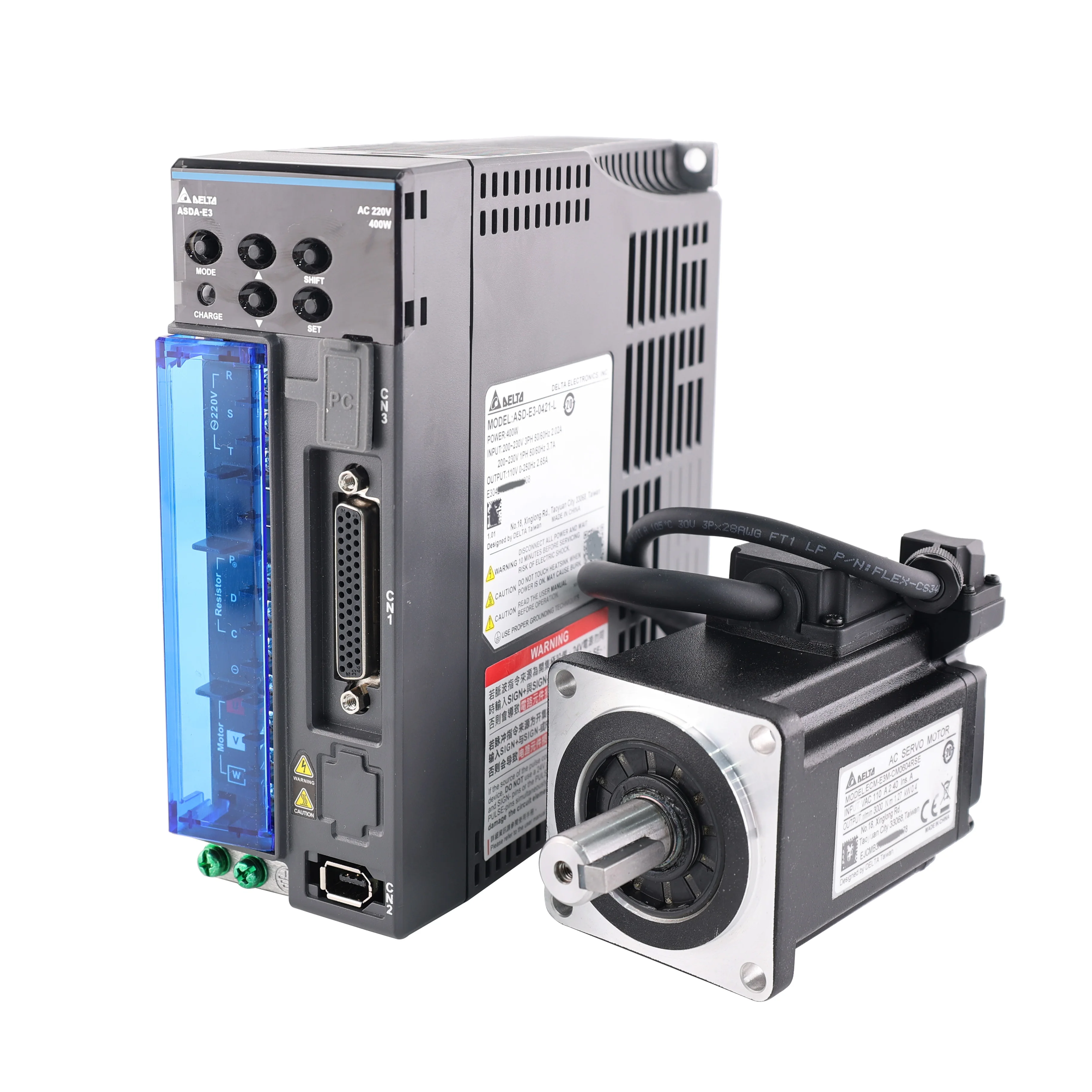 ac Servo Motor Delta Drive Kit 400w 220VAC ECM-E3M-CM0604RSE with 3m ...