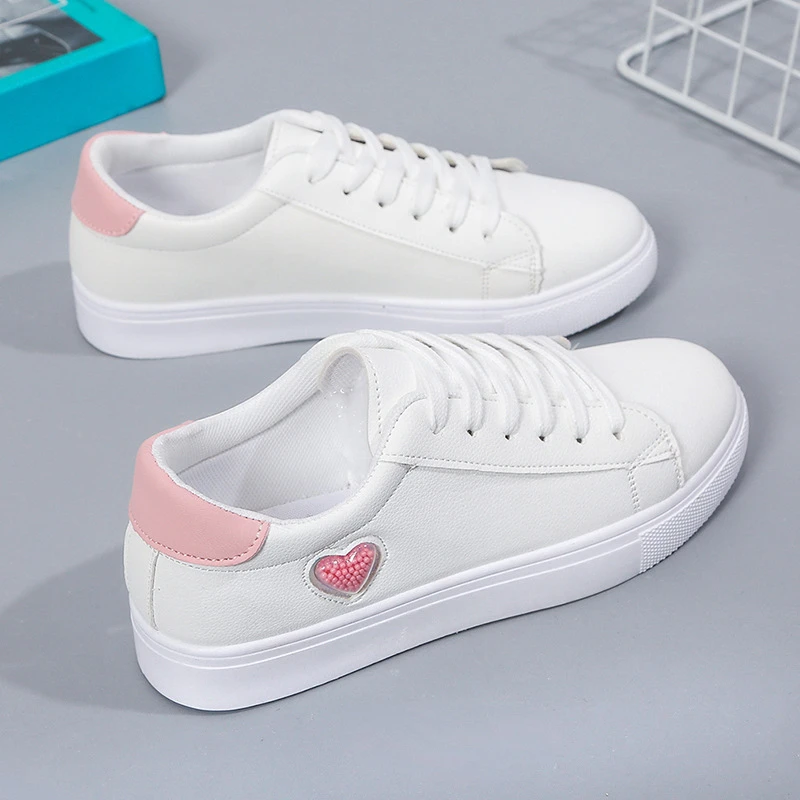 Sports Shoes Women's Sneakers | Women's Casual White Sneakers - Pink ...