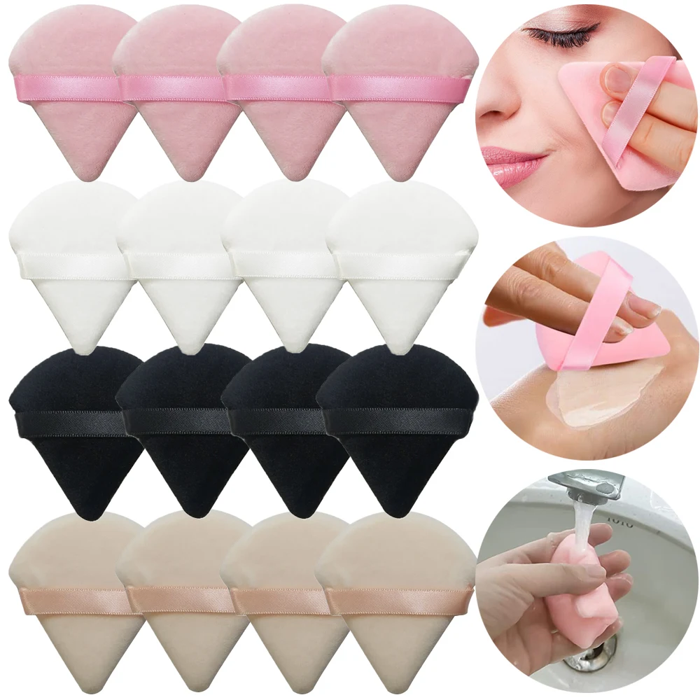 1-2-4Pcs-Triangle-Velvet-Makeup-Puff-Flours-Mini-Face-Cosmetic-Sponges ...