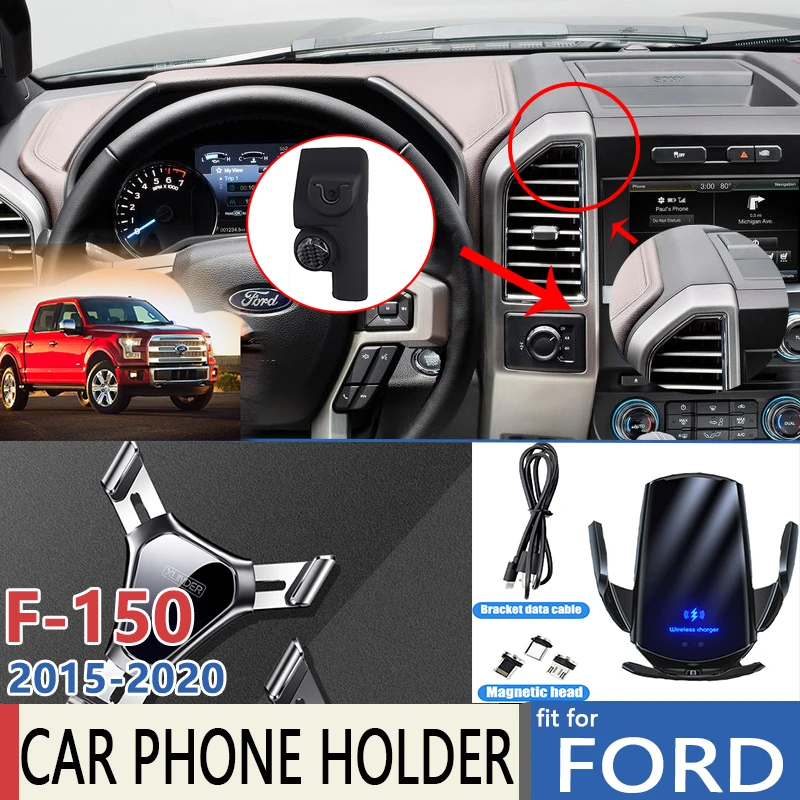 Car Mobile Phone Holder For Ford F150 F-150 Raptor F Series 2015 2016 ...