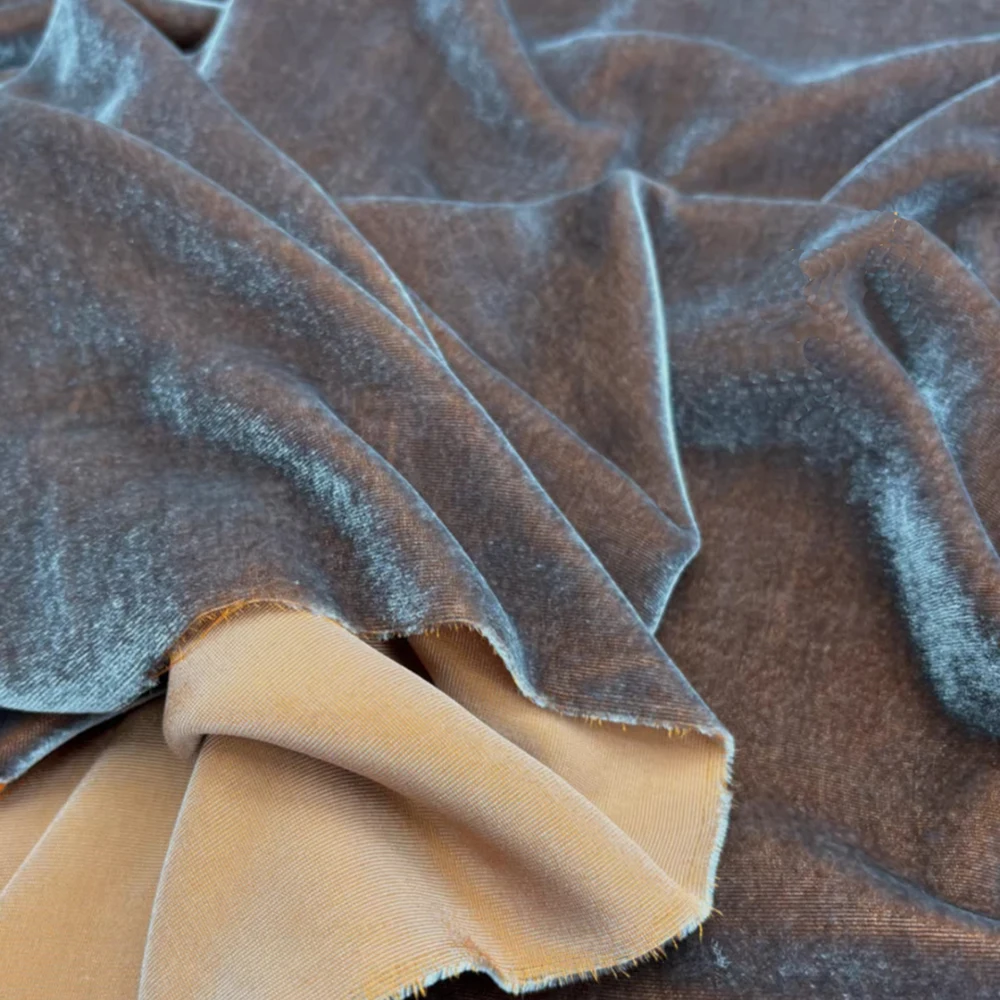 CISULI Natural Mulberry Silk Velvet Fabric,40 momme,140cm/55" Width ...