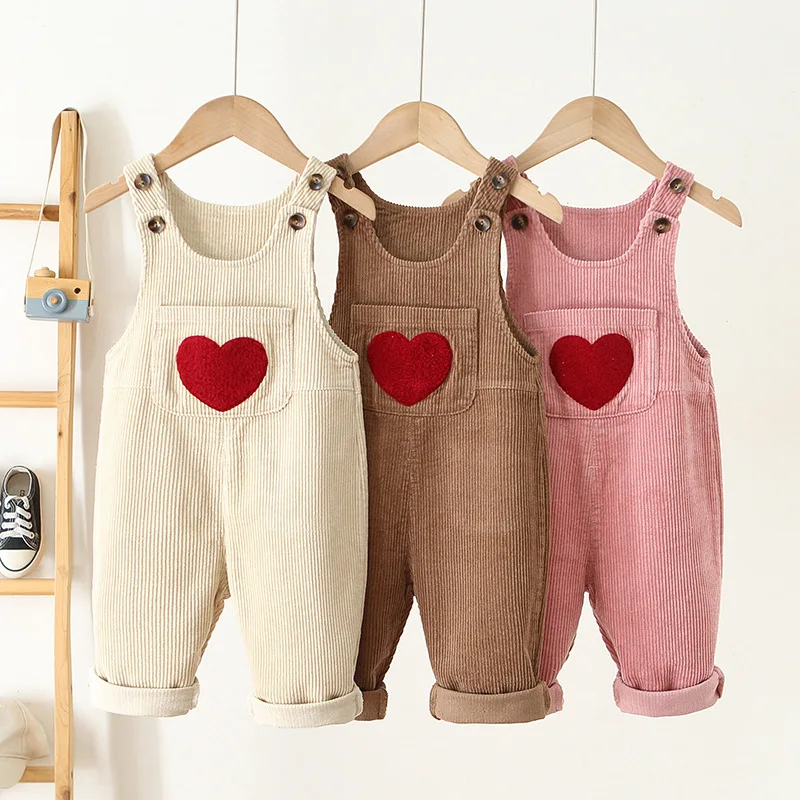 Spring-1-4Y-Toddler-Baby-Boys-Girls-Solid-Corduroy-Suspander-Overalls ...