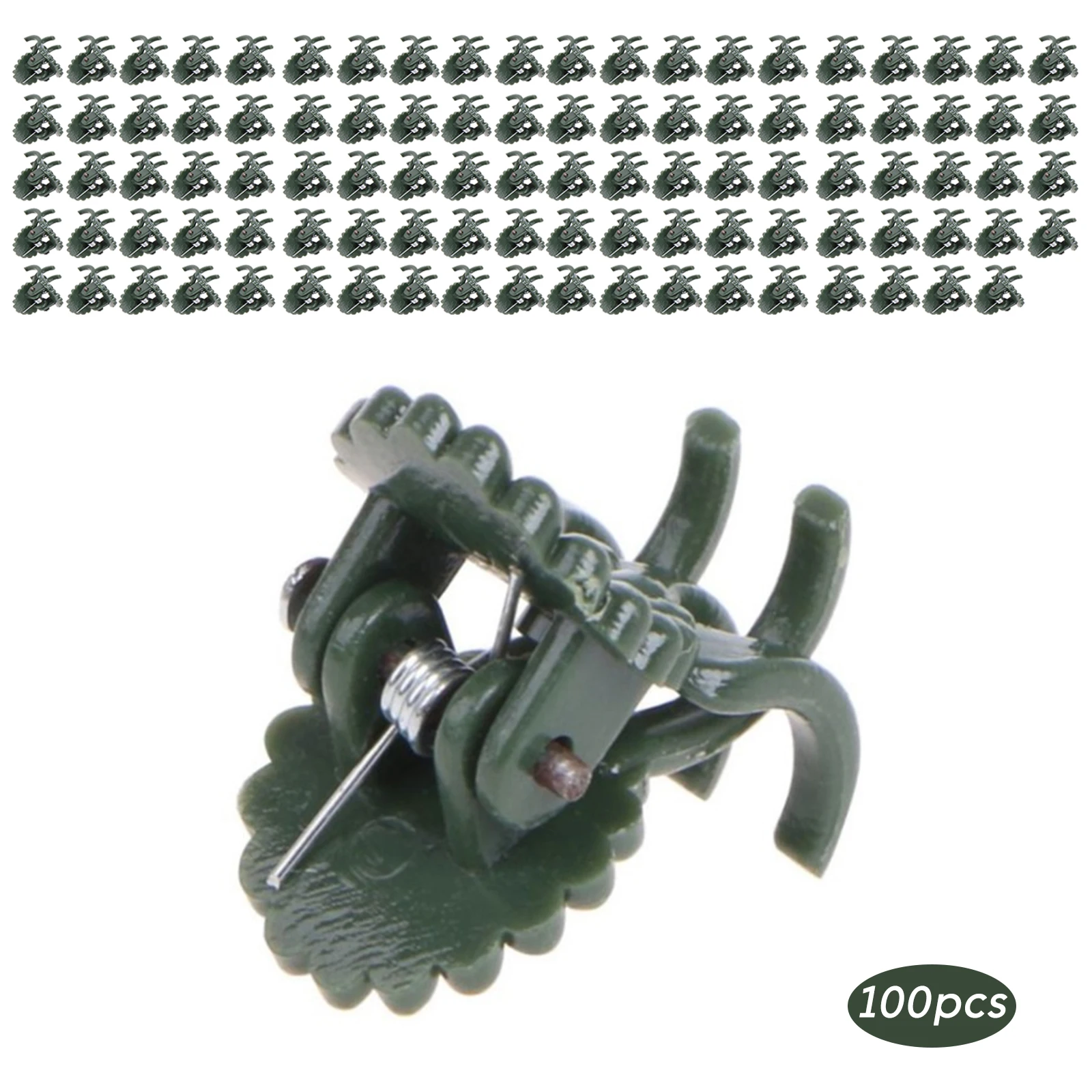 50/100 PCS Large Size Orchid Clips and Garden Support Clips Green ...