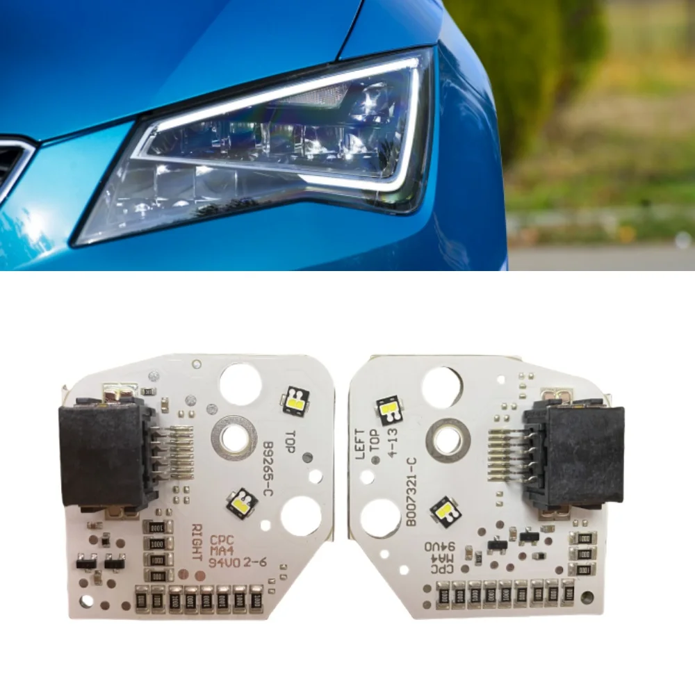 Brightly White DRL LED Board FOR 2013 2014 2015 Seat Leon Daytime ...