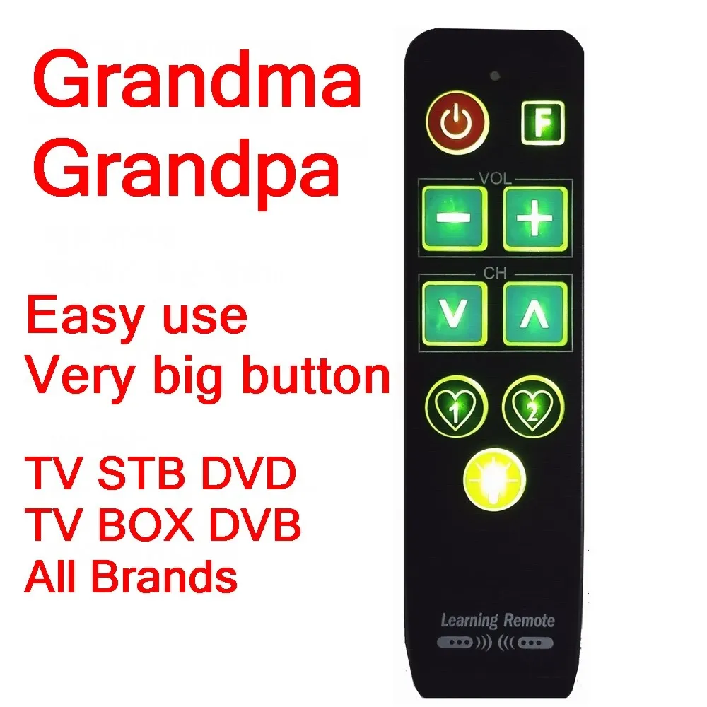 Learn-Remote-Control-with-Backlit-9-Big-Buttons-Remot-Controller-Easy ...
