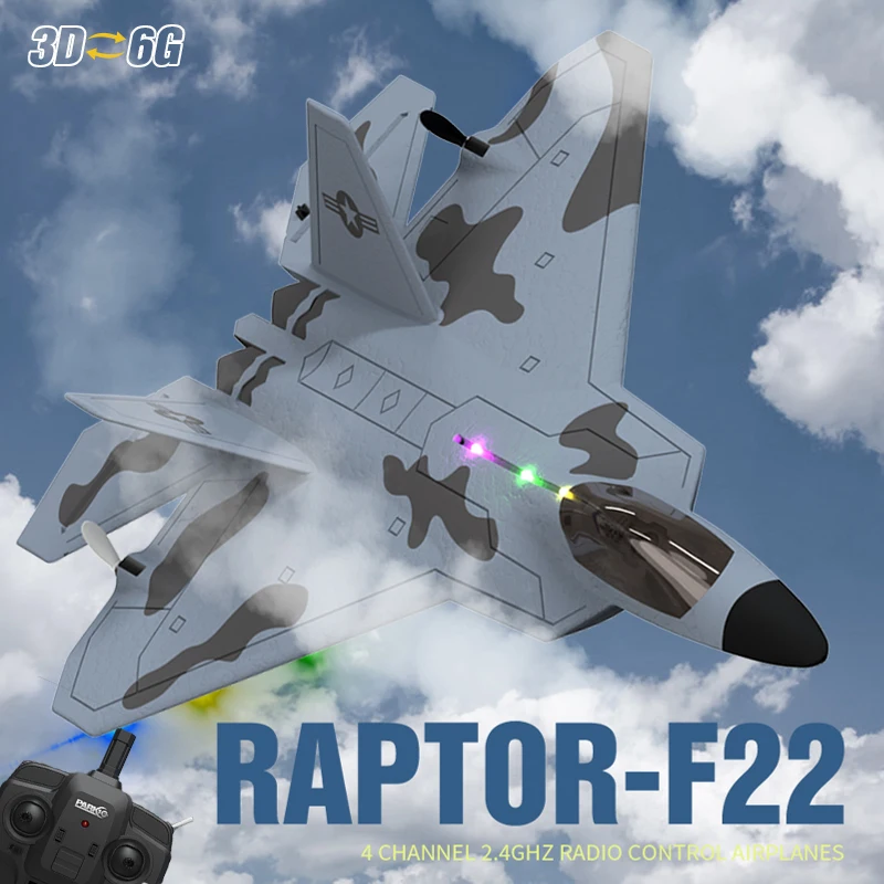 Avi-n-de-control-remoto-Raptor-F22-WLtoys-A180-versi-n-mejorada-luz-LED ...