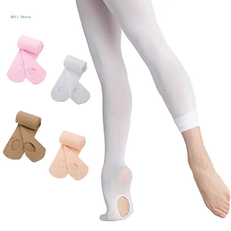 Ballet-Tights-for-Women-and-Girls-Convertible-Dance-Tights-Opaque-Solid ...