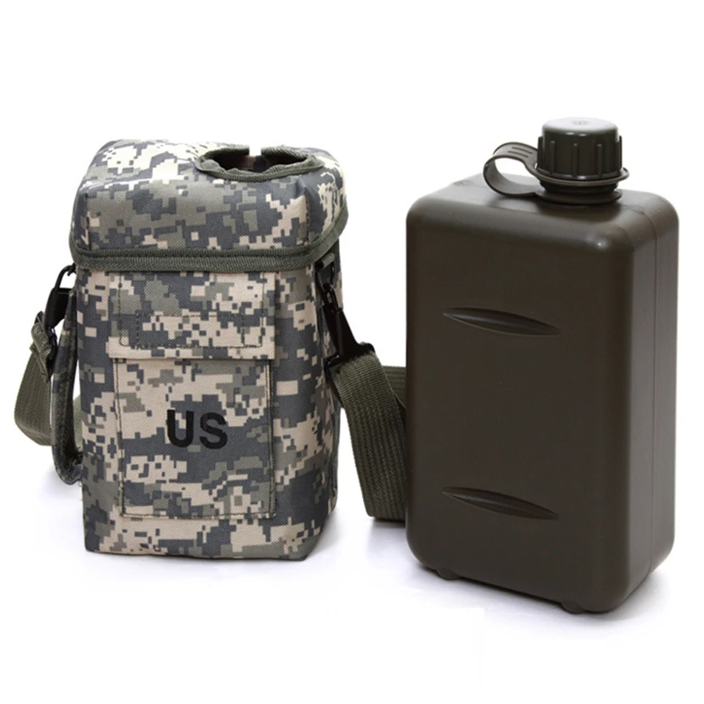 2L Wear Resistant PVC Water Bottle Military Thermal Sport Canteen ...